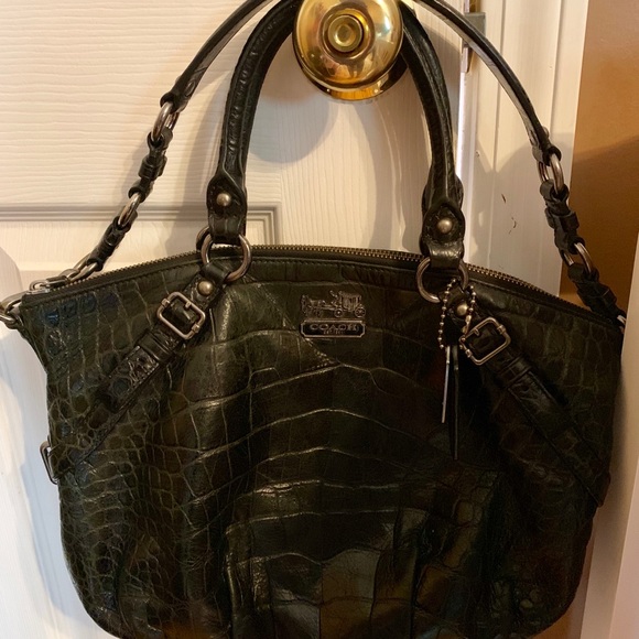 Coach | Bags | Authentic Coach Alligator Print Purse | Poshmark